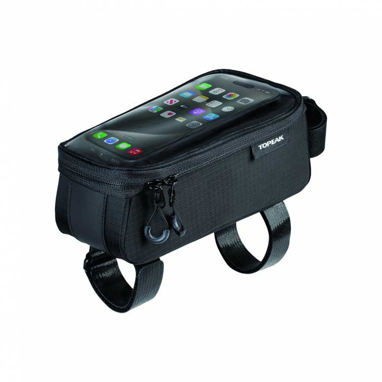 Topeak Bento Pack Top Tube Phone Holder Bag - Black | High on Bikes