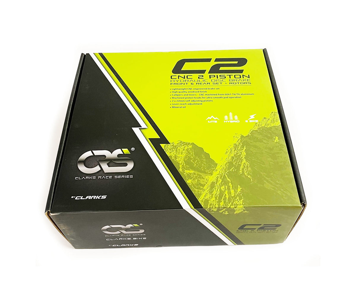 Clarks CRS C2 CNC 2 Piston Hydraulic Disc Brake Set - Front & Rear ...