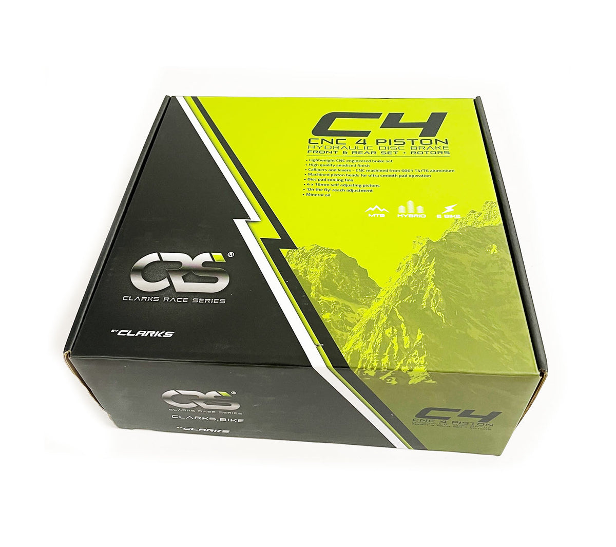 Clarks CRS C4 CNC 4 Piston Hydraulic Disc Brake Set - Front & Rear ...