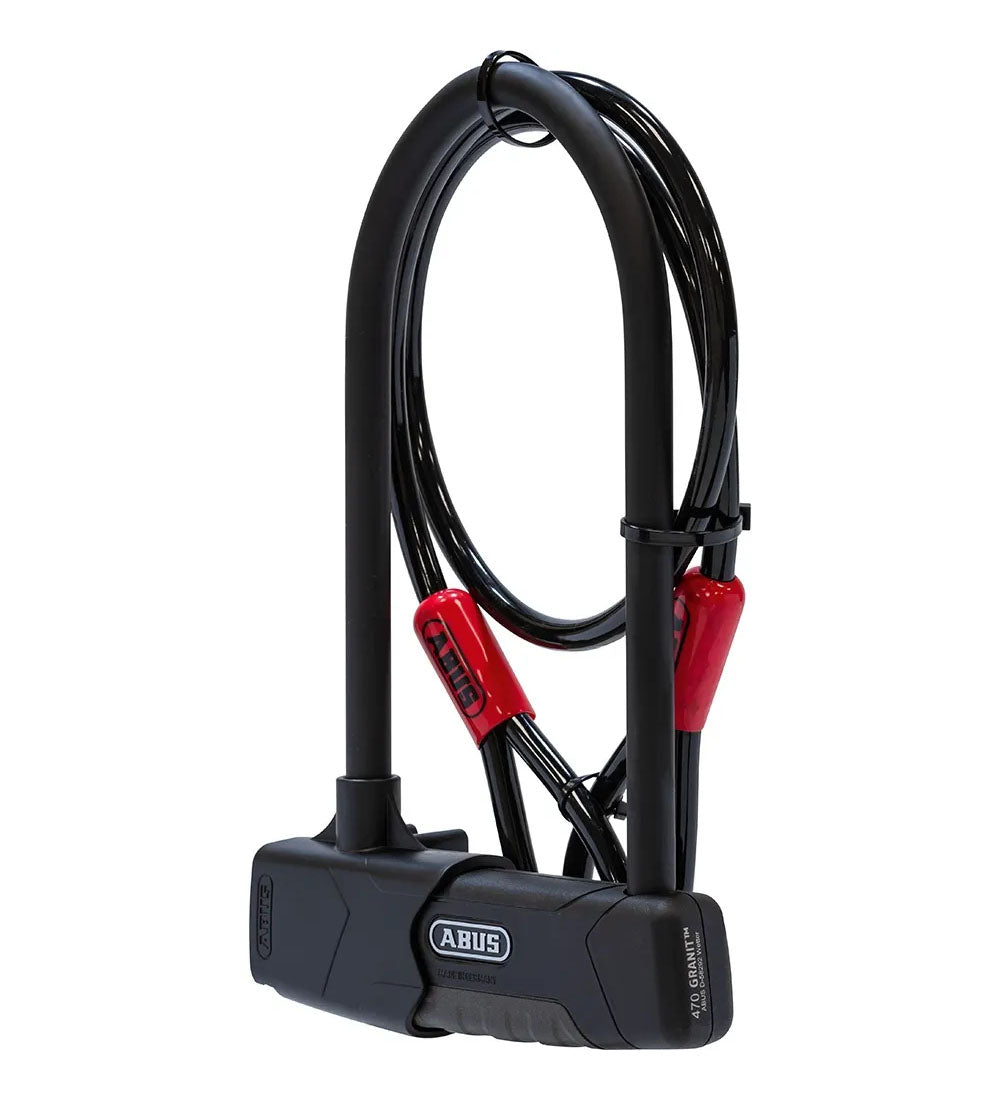 ABUS Granit Plus 470/150HB230 + Bracket USH + Steel Cable Cobra 10/120 U-Lock | High on Bikes