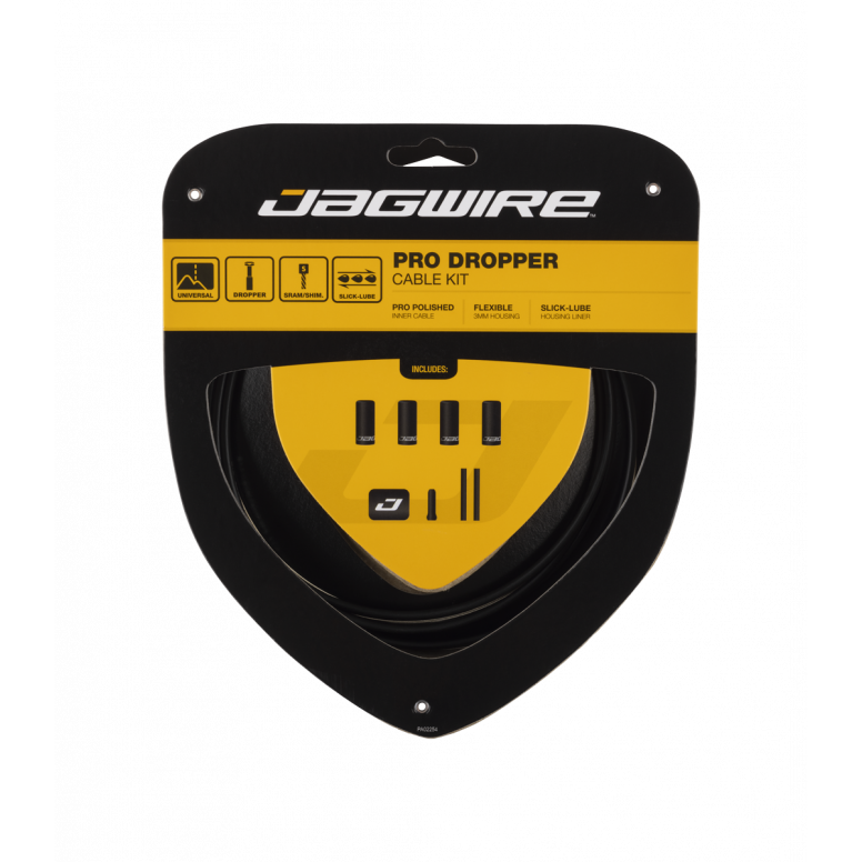 Jagwire Pro Dropper Cable Kit - Black | High on Bikes