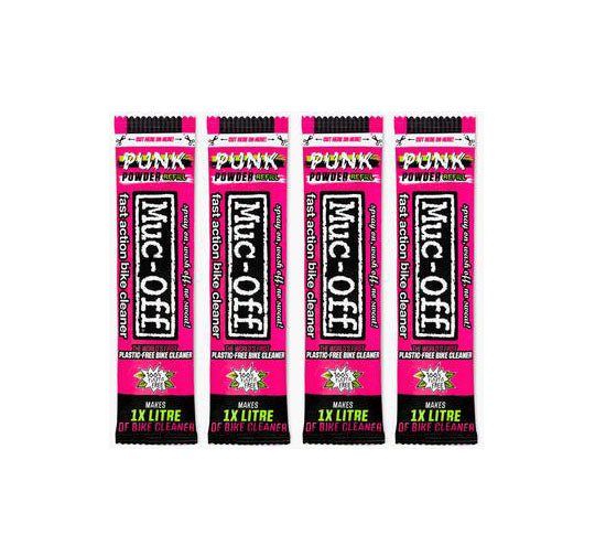 Muc-Off Punk Powder Bike Cleaner - 4 Pack & Spray Bottle Bundle | High ...